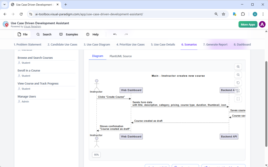 AI Sequence Diagram Generator | Visual Paradigm AI