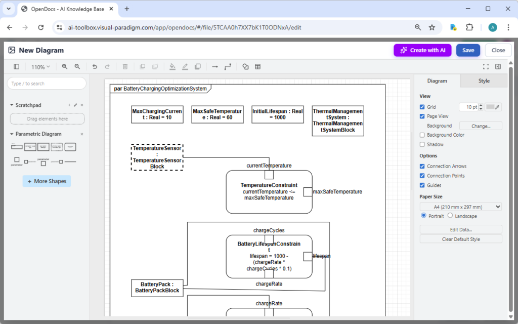 AI SysML Diagram Tool & Parametric Generator | Visual Paradigm
